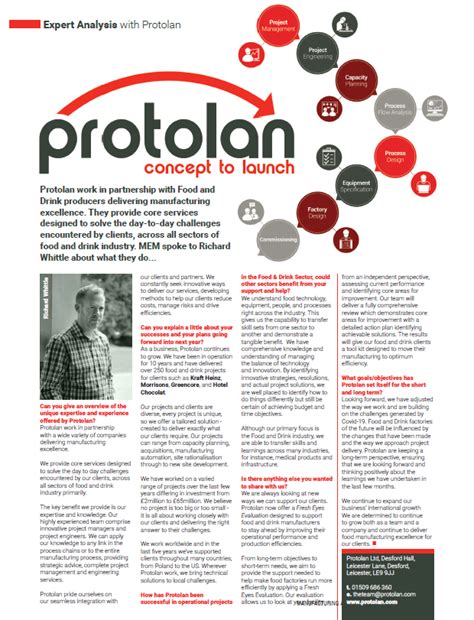 Manufacturing And Engineering Magazine Expert Analysis Protolan