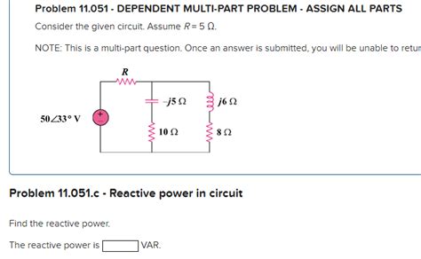 Solved Problem 11051 Dependent Multi Part Problem