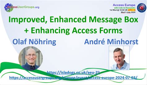 Access Europe User Group Meeting Wed 3 July Microsoft Qanda