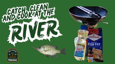 Pan Fish Shellcracker Catch Clean And Cook Alongside The River Bank
