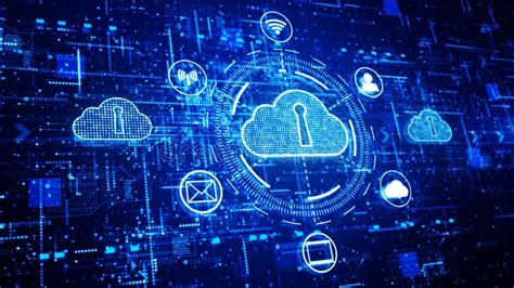 Technology Network And Data Connection Secure Data Network Digital Cloud Computing Cyber