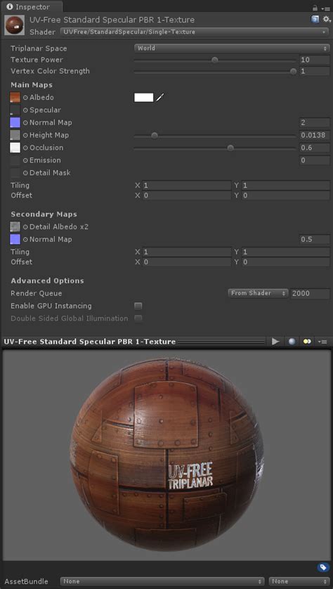 UV Free Triplanar Shader Pack