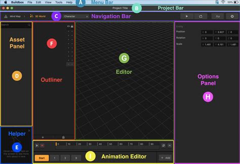 General Workspace Overview Buildbox 3 Manual Buildbox Game Maker
