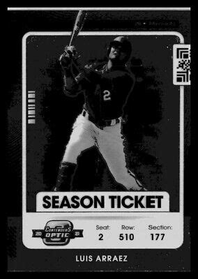 2021 Panini Contenders Optic Luis Arraez 10 Season Ticket Marlins Ebay