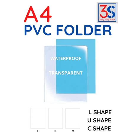 [ Pvc Folder ] A4 L U C Shape Pvc Folder L Shape File U Shape File C Shape File