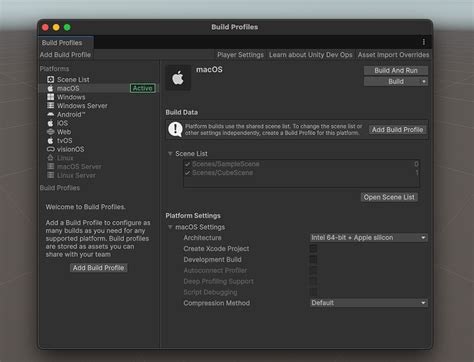 What You Need To Know About Build Profiles In Unity Technical Articles Unity Discussions
