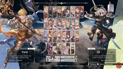 Granblue Fantasy Versus Rising All Characters And Stages Dlc Vane
