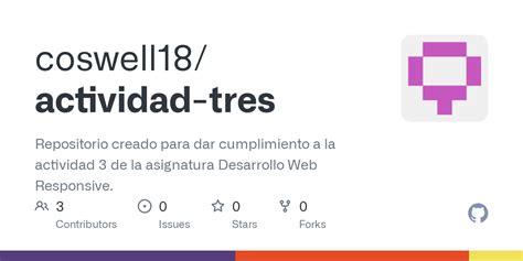 Github Coswell Actividad Tres Repositorio Creado Para Dar