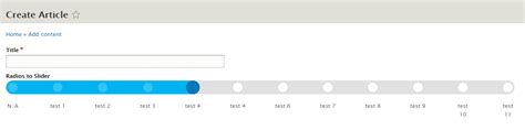 Radios To Slider Drupal Org