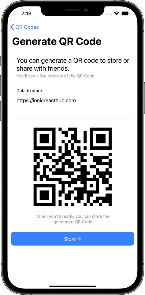Qr Code Scannergenerator Ionic React Hub