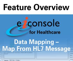 Data Mapping From An HL Message Template With PilotFish S EiConsole