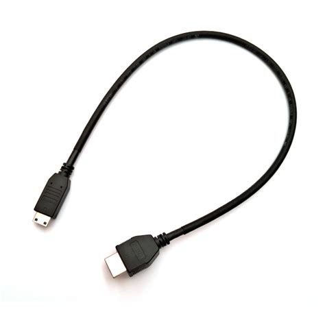 Mini Hdmi To Hdmi Black Short Adapter Cable 46cm Shopee Malaysia