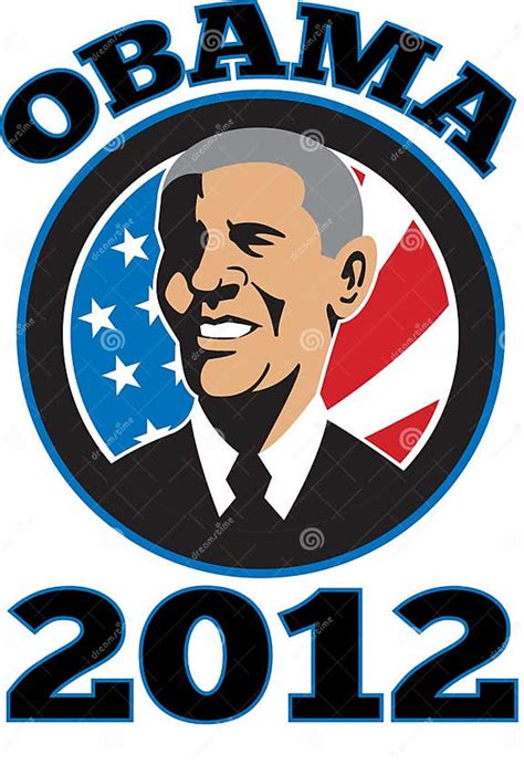American President Barack Obama Flag Editorial Image Illustration Of