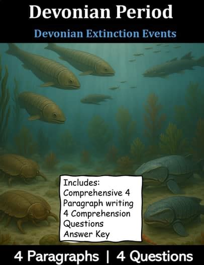 Geology Time Periods Devonian Extinction Events No Prep Science