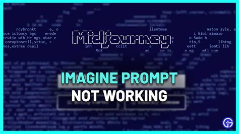 how to fix midjourney imagine prompt not working issue