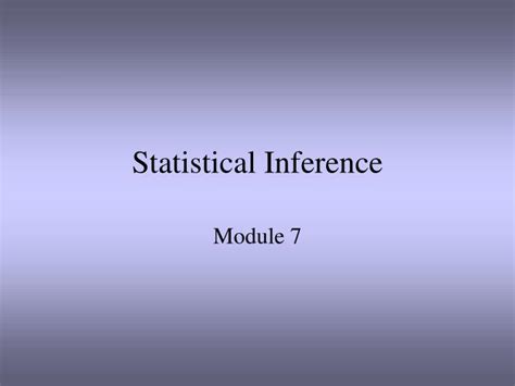 Ppt Statistical Inference Powerpoint Presentation Free Download Id