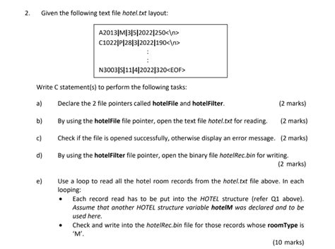 Solved 1 Given The Following Tagged Structure Date And