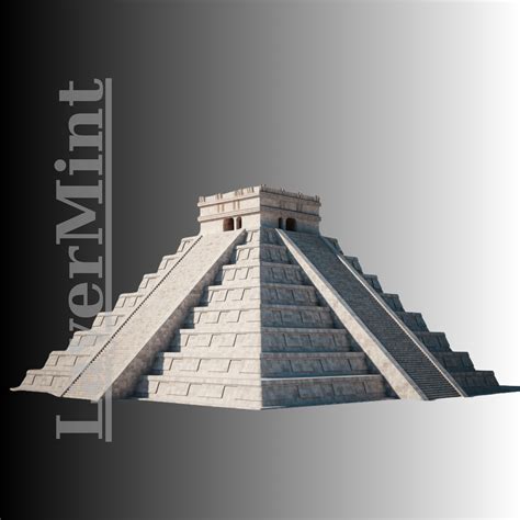 🕍 Chichen Itza Mayan Pyramid Stl Ancient Temple 3d Printable Model
