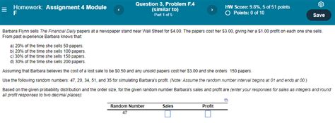 Solved Homework Assignment 4 Module F Question 3 Problem