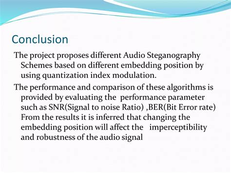Audio Steganography Algorithms Pptx