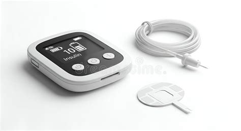 Medical Technology Innovation Sleek Insulin Pump System For Precise Healthcare Management Stock
