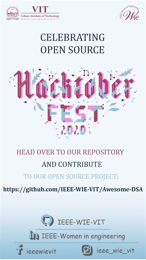 Ieee Women In Engineering Vit On Linkedin Hacktober Hacktoberfest