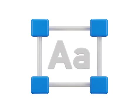 Text Tool Icon 3d Rendering Illustration 47247959 Png