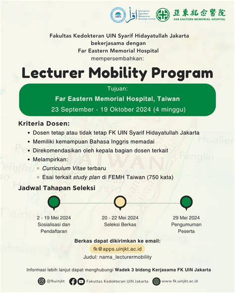 Lecturer Mobility Program 2024 Universitas Islam Negeri Syarif