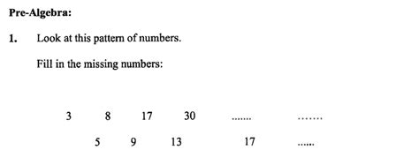 11 Plus 11 Maths Topic Patterns And Sequences Past Paper Questions Pi Academy