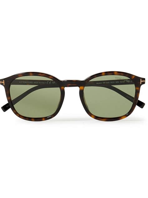 Tom Ford Round Frame Tortoiseshell Acetate Sunglasses Tom Ford