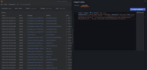 Inspect Value Does Not Format Json In Grafana With Loki Datasource