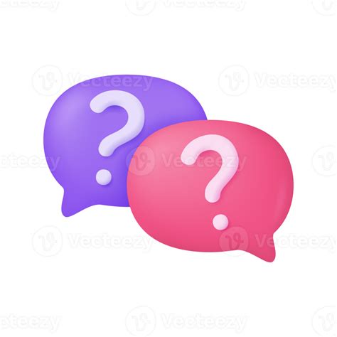 3d Text Box Speech Bubble Dialog Dialogue Questions And Answers 25221882 Png
