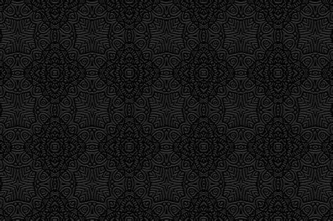 엠보싱 블랙 배경 빈티지 커버 디자인 기하학적 이국적인 3d 패턴 동양 아시아 인도 멕시코의 부족 민족 장식 장식품 0명에 대한 스톡 벡터 아트 및 기타 이미지 Istock