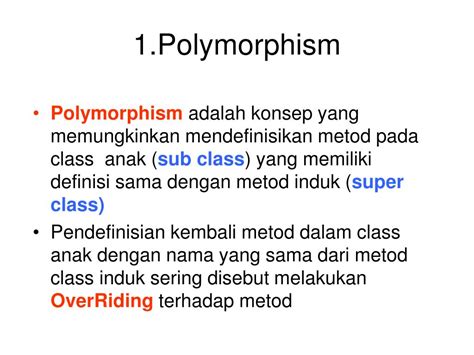 PPT Polymorphism PowerPoint Presentation Free Download ID