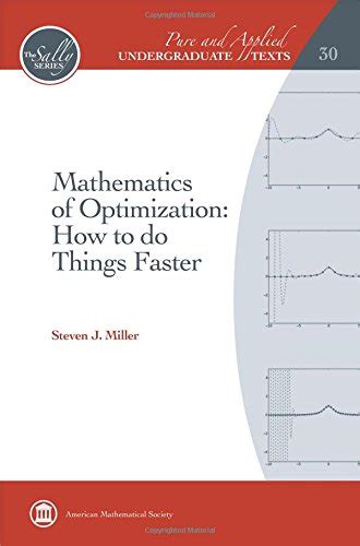 Buy Mathematics Of Optimization How To Do Things Faster Pure And Applied Undergraduate Texts