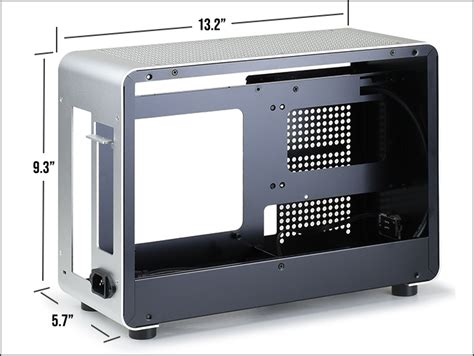 Aluminum Black Silver Htpc Mini Itx Computer Case Mini Tower Pc Gaming Sff Case Small Form