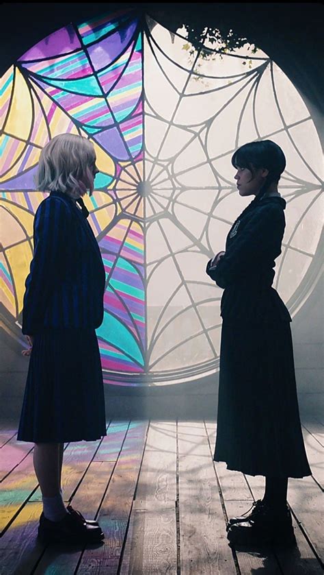 Wednesday Addams Enid And Wednesday Jenna Ortega Wednesday Addams
