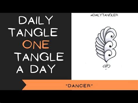 Daily Tangle Pattern Focus DANCER How To Draw DailyTangler YouTube