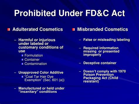 PPT Cosmetics FDA Regulatory Programs And Perspectives PowerPoint Presentation ID