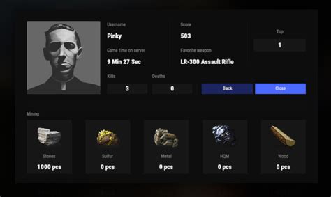 платно Statistics Rust Plugins