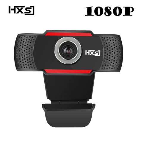 HXSJ USB Web Camera 1080P HD 2MP Computer Camera Webcams Built In Sound Absorbing Microphone