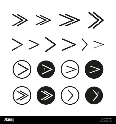 Different Arrows Icon Set Flat Design Computer Interface Arrow Pointer Mouse Cursor Vector