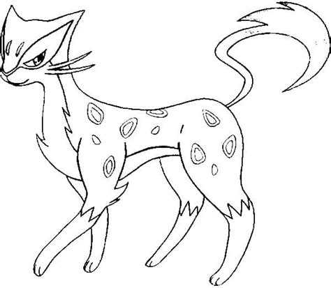 Liepard Pokemon Színező Ingyenes Letöltés Nyomtatás Vagy Színezés Online