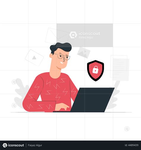 Man Working On Cyber Security Animation By Faiyaz Algur Lottiefiles