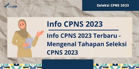 Info Cpns Terbaru Mengenal Tahapan Seleksi Cpns Bimbel Cpns
