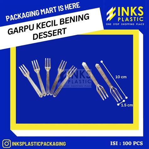 Small Clear Fork Dessert Fork Fruit Cake Pudding 100 Pcs Shopee Philippines
