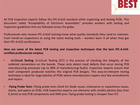 PPT The Critical Importance Of Learning The Latest PCB Inspection Methods PowerPoint