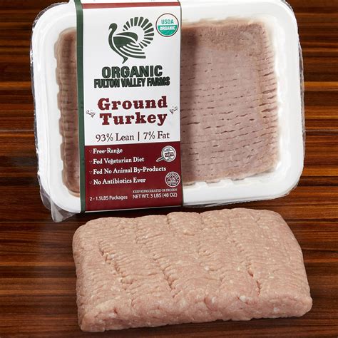 Organic Ground Turkey 2 15 Lb Units 93 Lean 7 Fat 11750