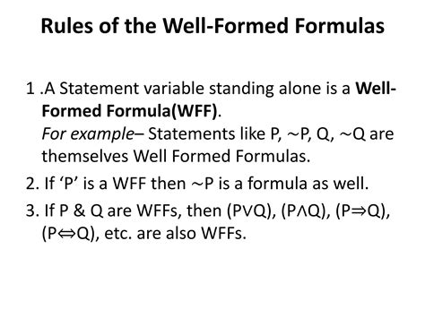 Well Formed Formula Dms By Komal Rokadepptx
