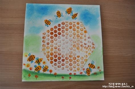 벌집판화뽁뽁이재활용에어캡이용그림그리기유아미술교육 네이버 블로그